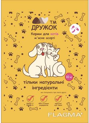 Новинка!Премиум корм для котов и кошек ТМ"Дружок" бесплатная доставка ...
