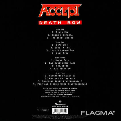 Виниловая пластинка Accept – Death Row 1994/2018 2LP (MOVLP1984 ...